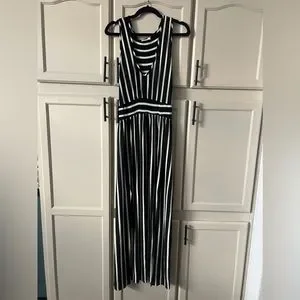 Pinc | Dresses | 0 Pinc Black And White Maxi Tank Dress | Poshmark